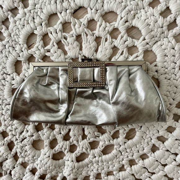Bags | Vintage Thrifted Silver Clutch | Poshmark